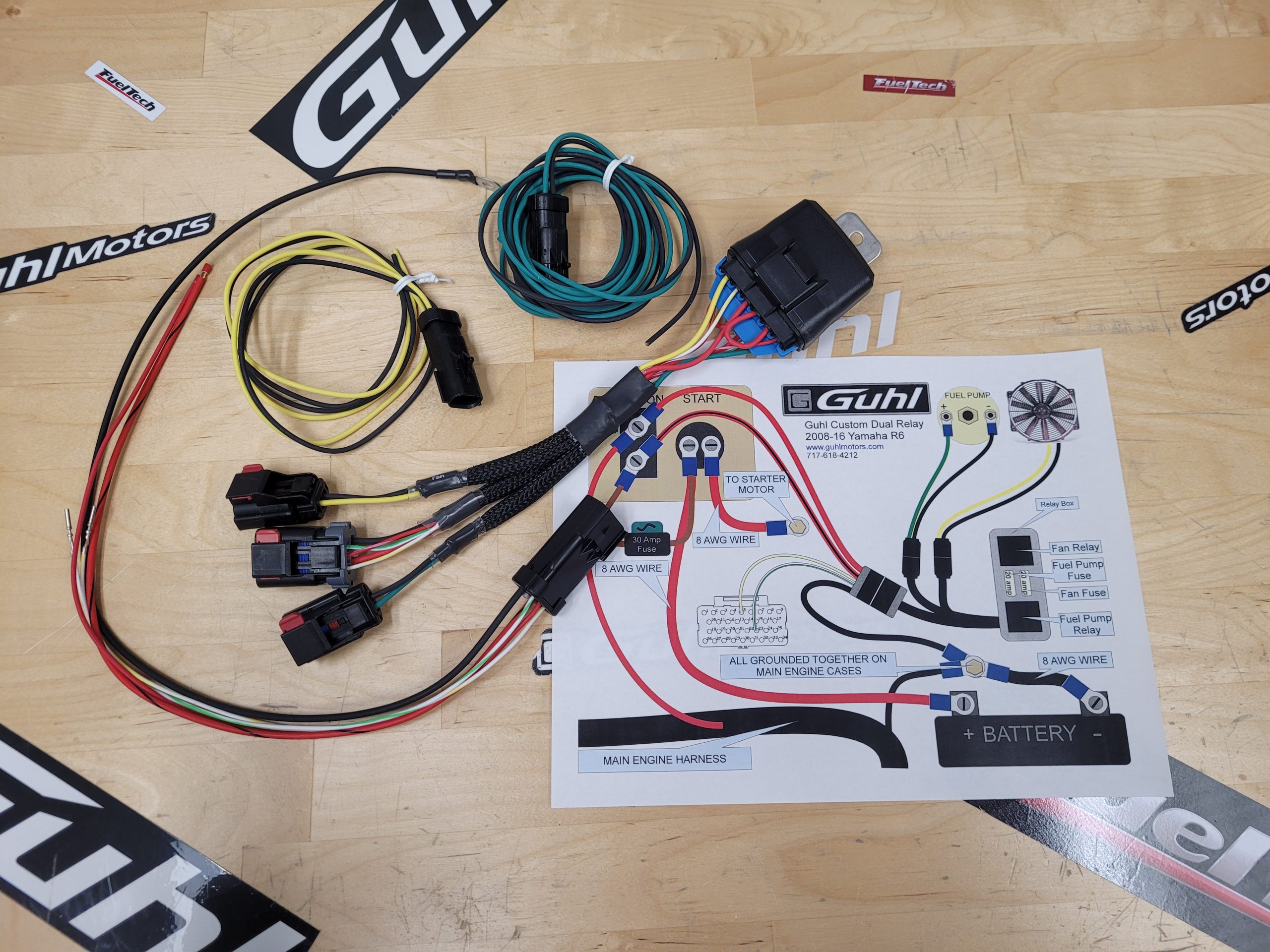 Premium Dual Fan/Fuel Pump Relay Kit - Guhl Motors